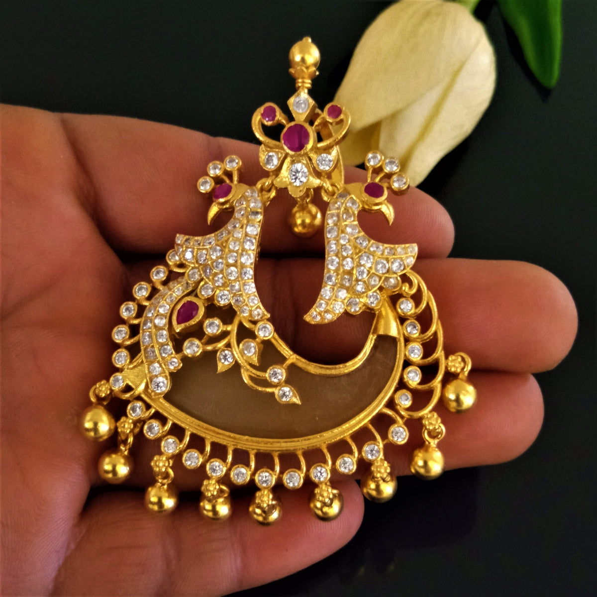 Pure Silver Peacock Tiger Claw (Puligoru) Pendant – Enumu